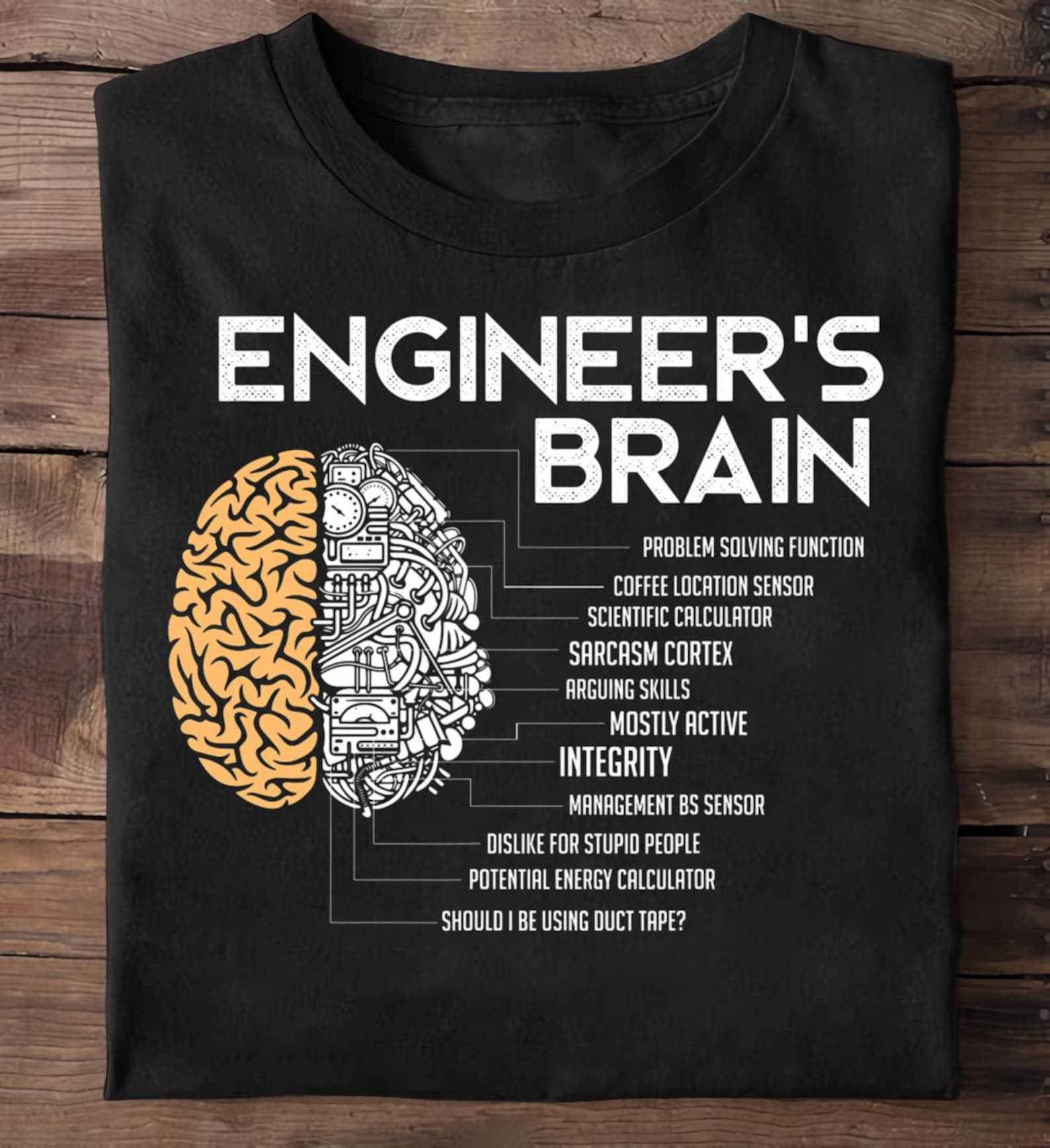Engineer Engineers Brain Funny Engineering Engineer T Shirt - Funny ...
