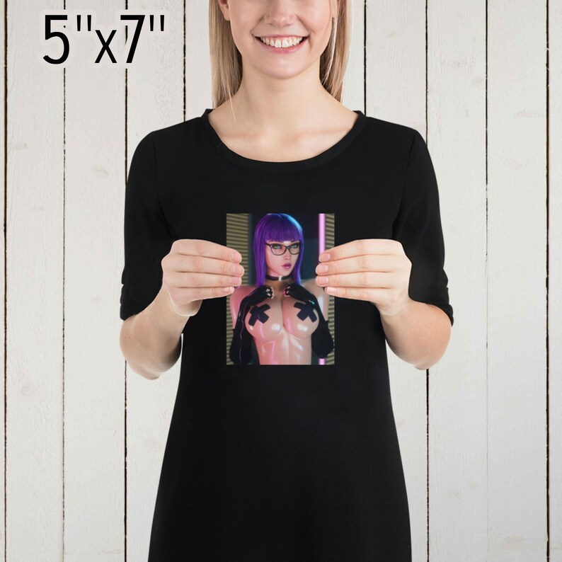 Bookerdan Cyberpunk Club Girl Poster Futuristic Sexy Wall Art for ...