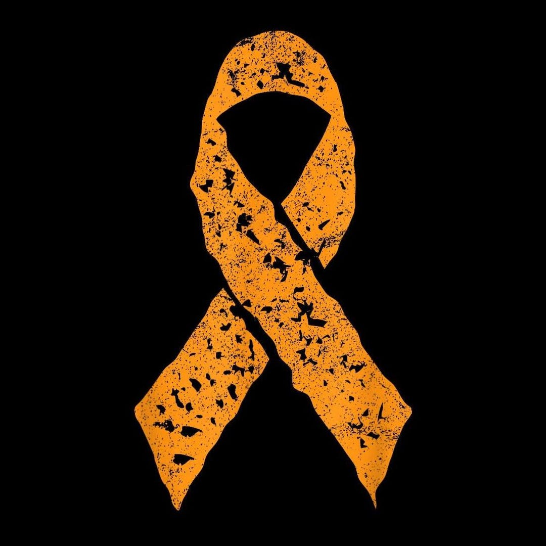 Leukemia Survivor PNG, Orange Awareness Ribbon, Blood Cancer Warrior ...