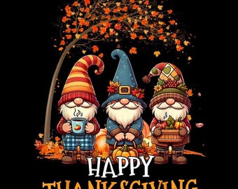 Fall Gnome PNG, Cozy Pumpkin Patch Digital Download, Autumn Harvest ...