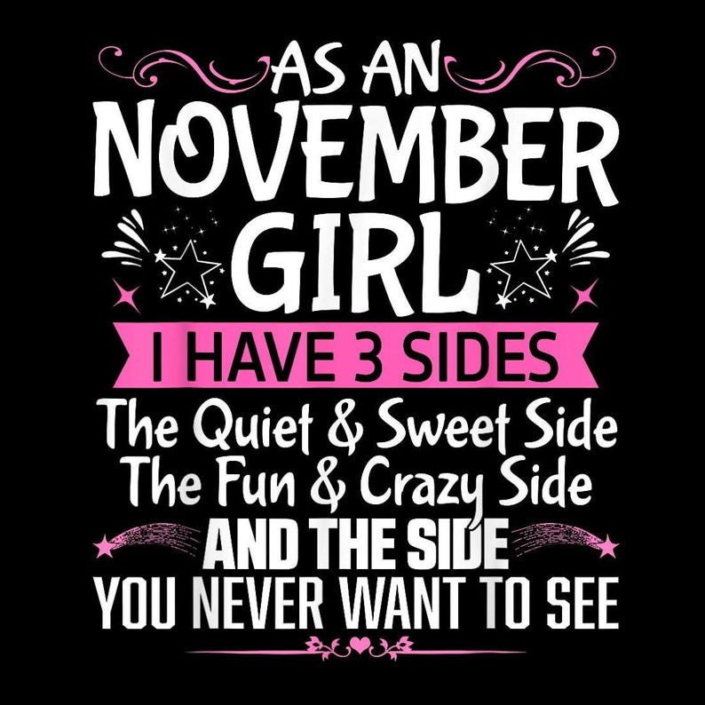 November Queen PNG, Born in November Birthday Girl Design, Gold Crown ...