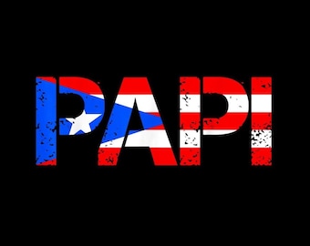 Papi Puerto Rico Flag PNG, Boricua Dad Sublimation Design, Fathers Day ...