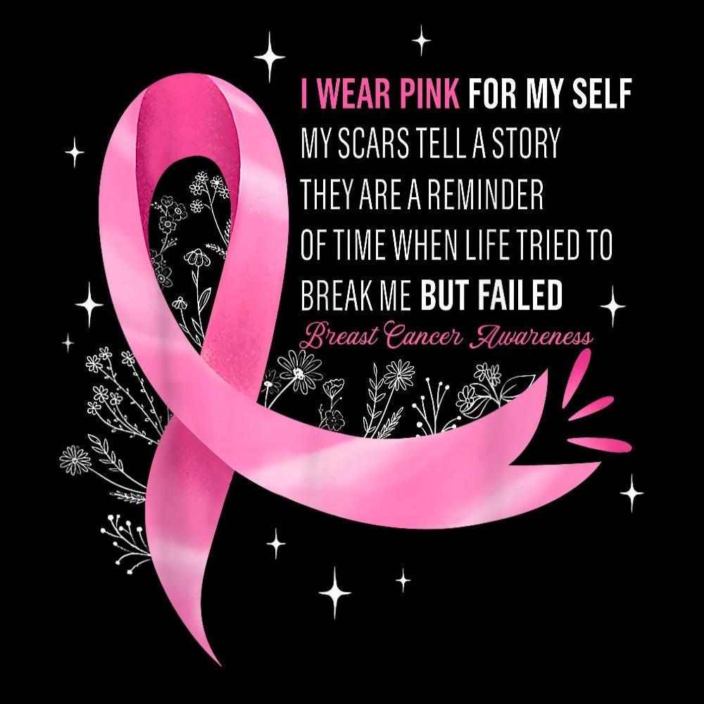 My Scars Tell a Story PNG, Breast Cancer Awareness, Pink Butterfly ...