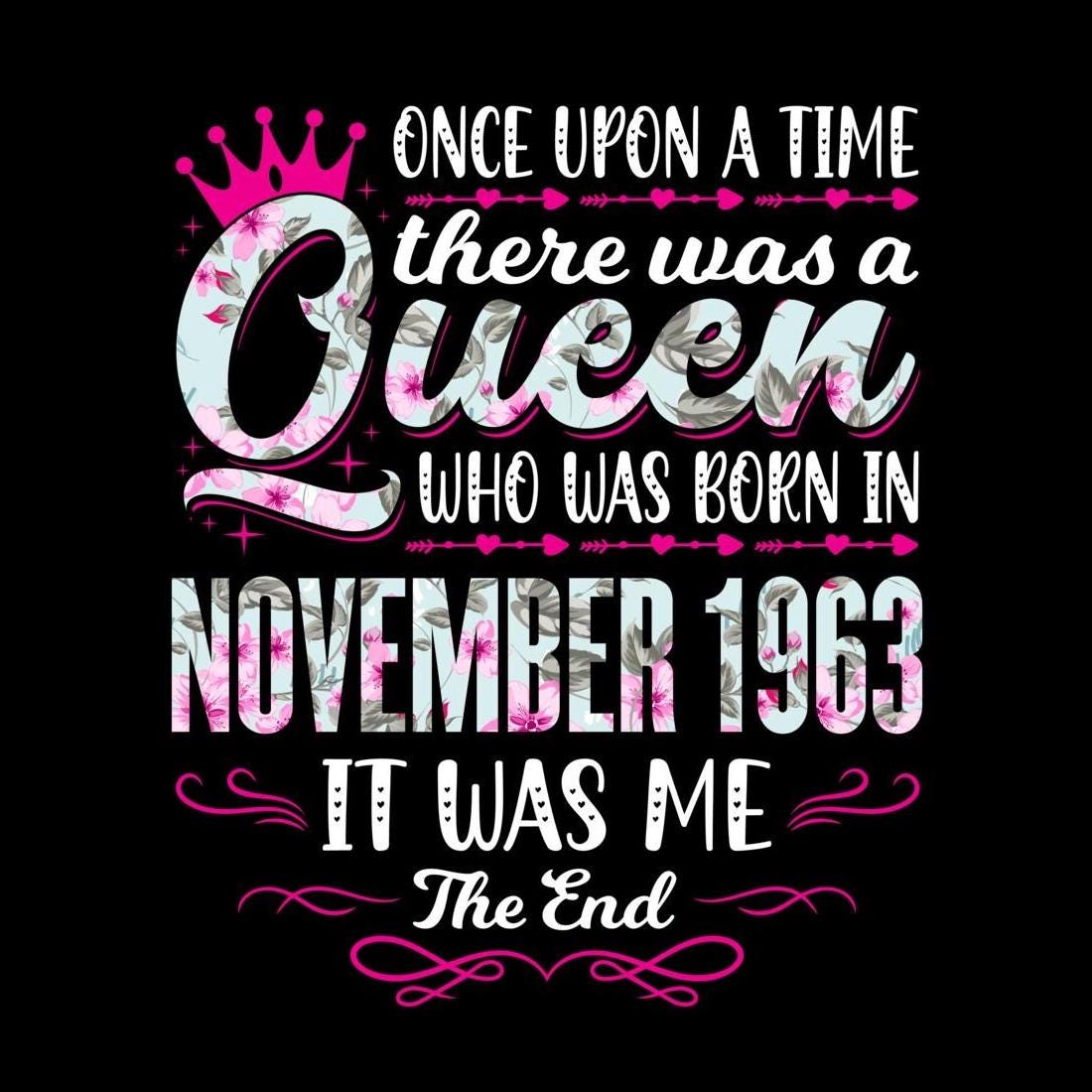 November Queen PNG, Born in November Birthday Girl Design, Gold Crown ...