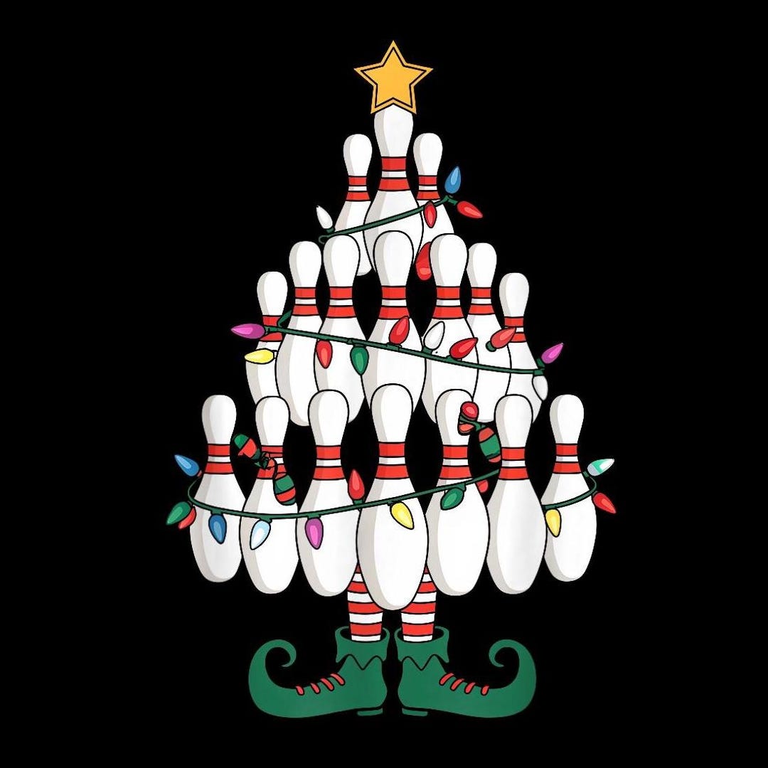 Bowling Christmas PNG, Funny Bowling Holiday Shirt Design, Bowling ...