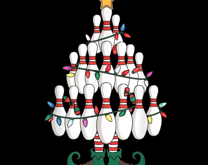 Bowling Christmas PNG, Funny Bowling Holiday Shirt Design, Bowling ...