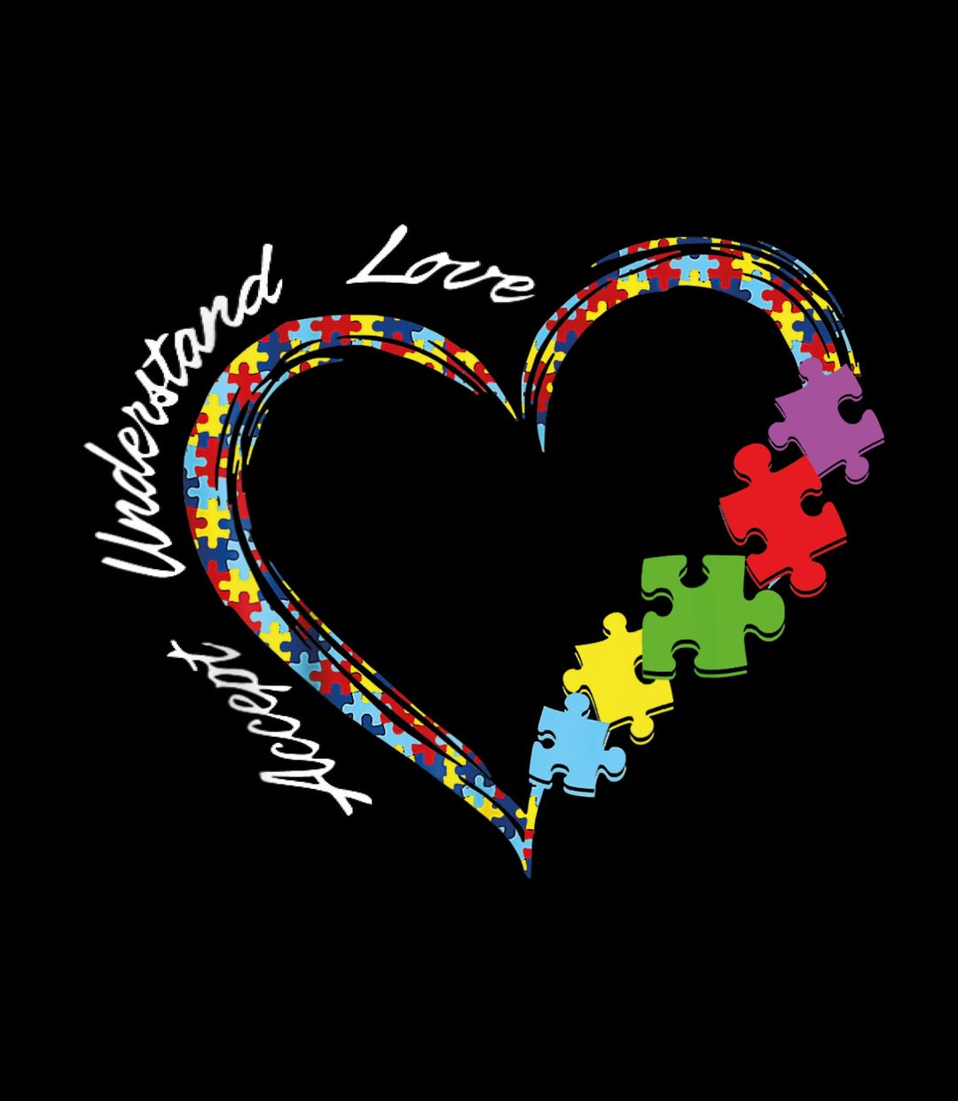 Accept Love Understand Autism PNG, Autism Awareness Digital Download ...