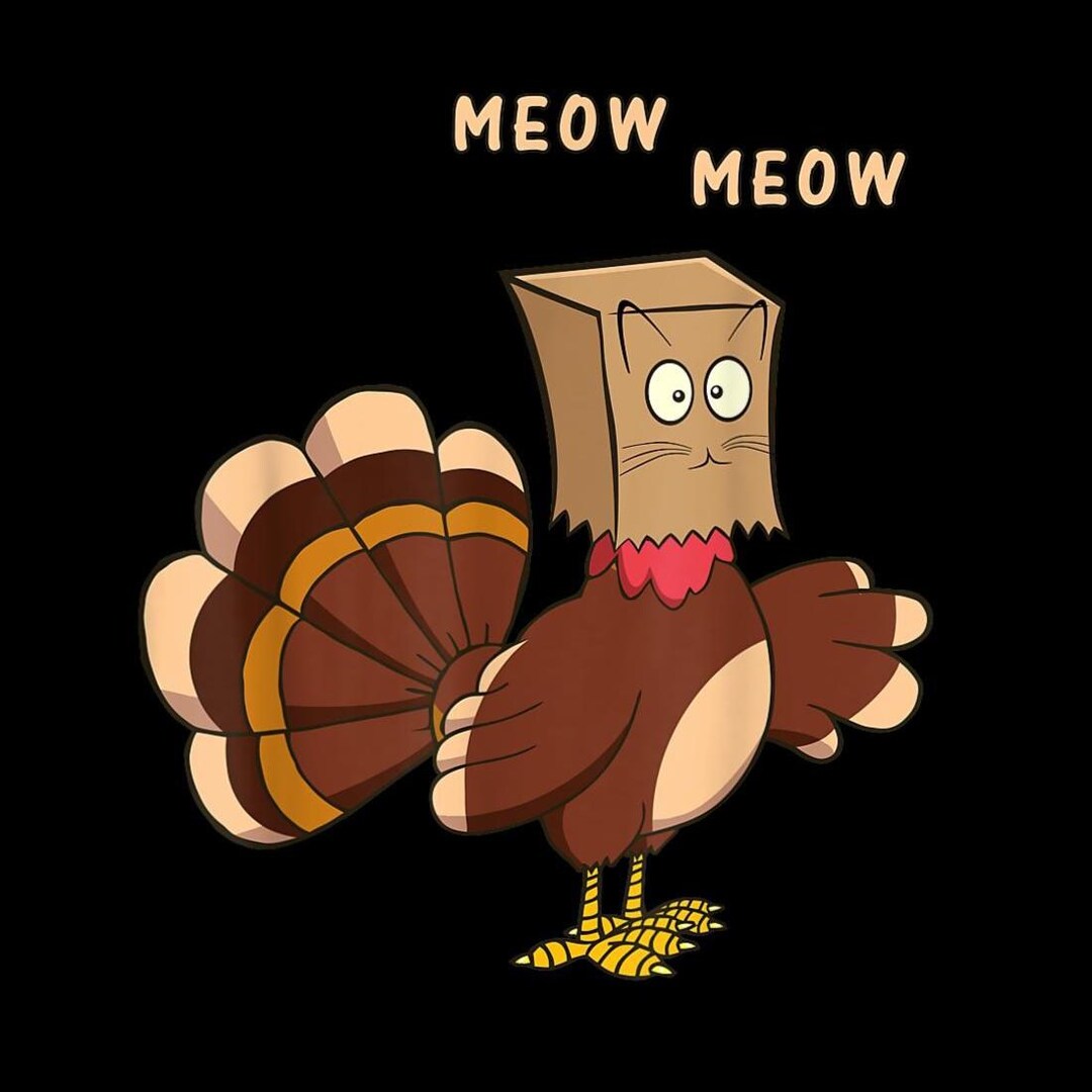 Thanksgiving Cat Turkey Costume PNG, Funny Fake Turkey Quote, Kids ...
