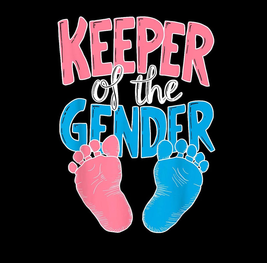 Keeper of the Gender PNG, Gender Reveal Design, Pregnancy Announcement ...
