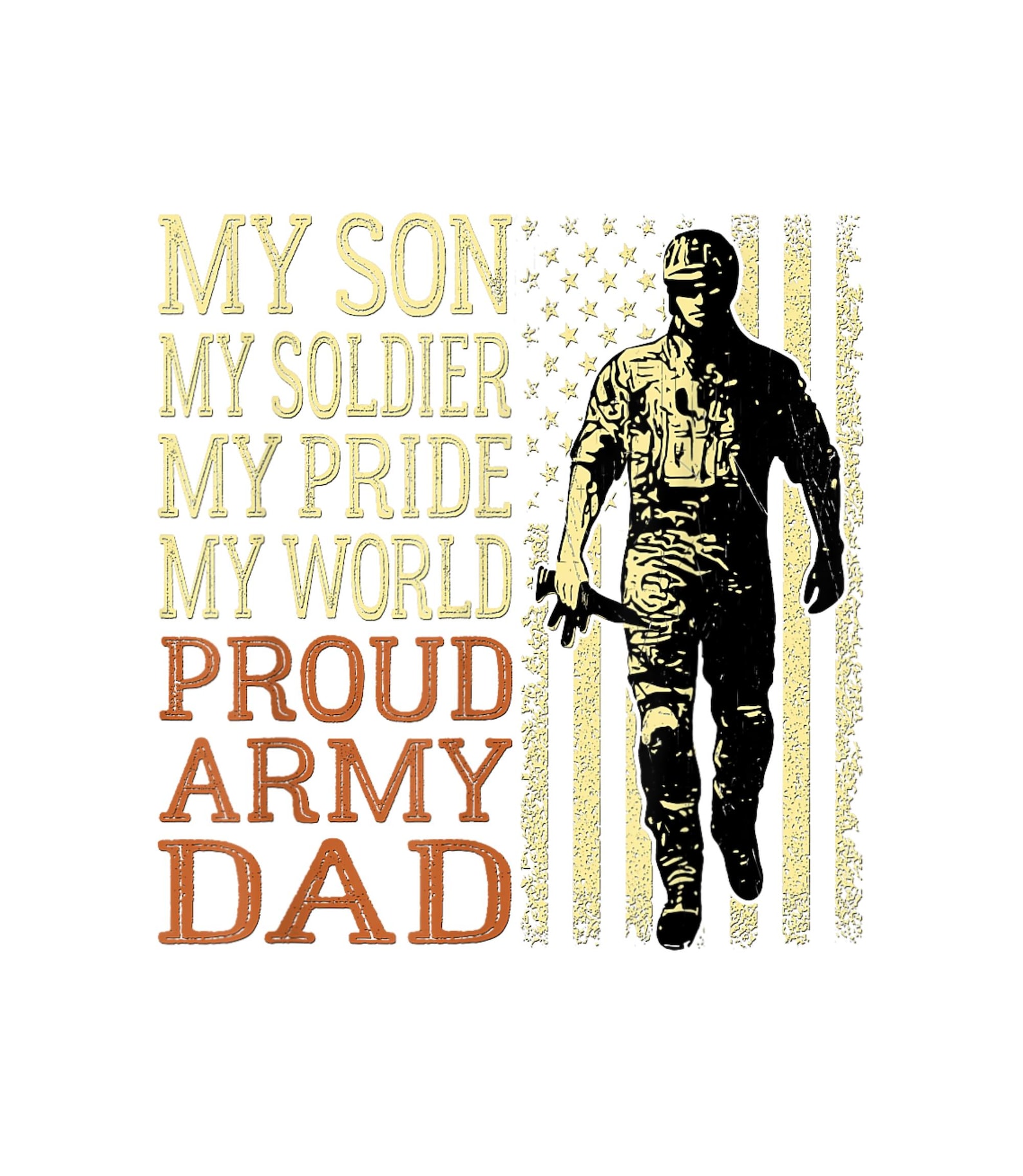 Proud Army Dad PNG, My Son My Soldier Sublimation, Military Parent Gift ...