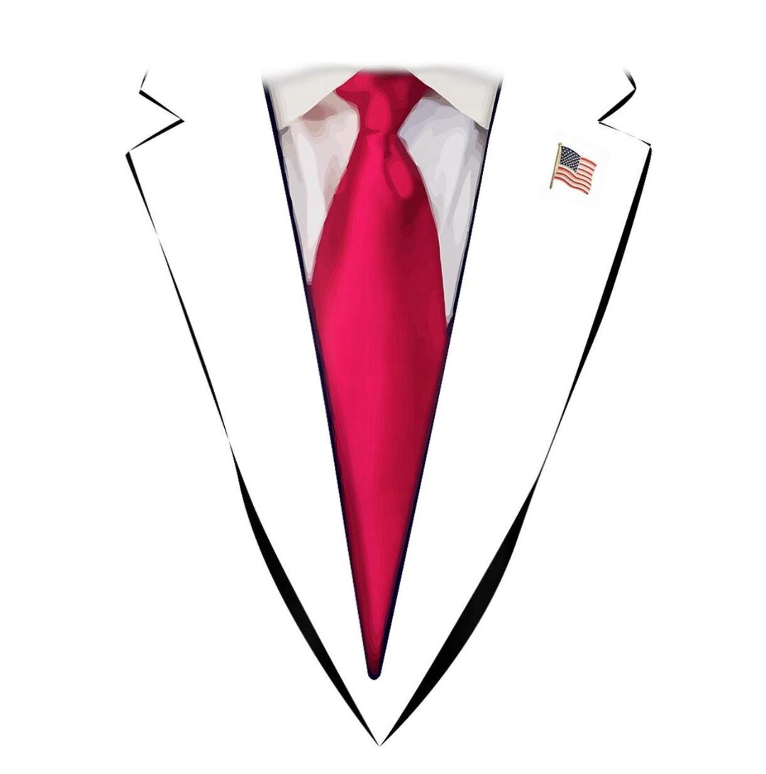 Trump Suit Costume PNG, Easy Halloween Political Costume Design, Red ...