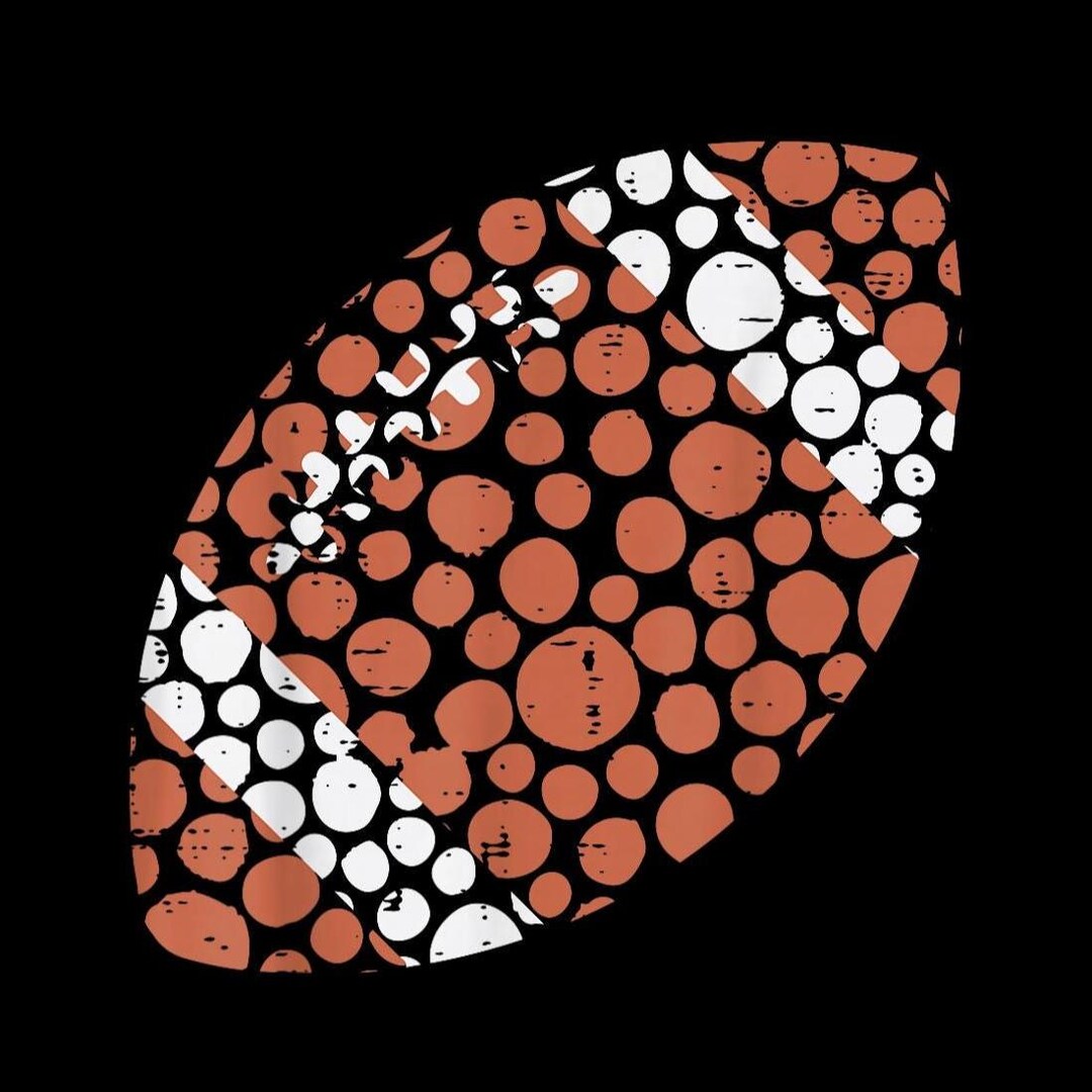 Football Dot Art PNG, Polka Dot Football Digital Download, Make Your ...