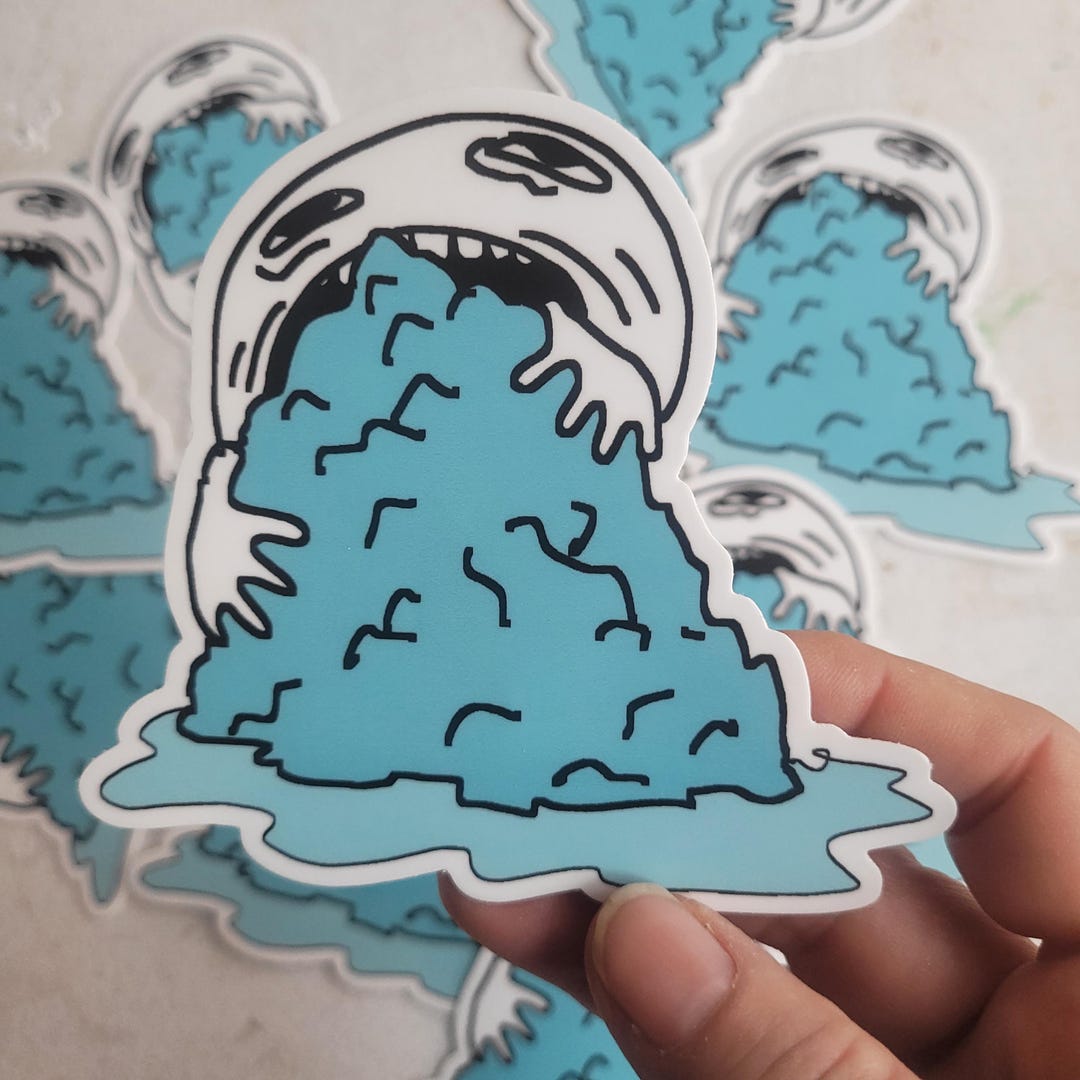 Blue Razzberry Ice Sticker - Etsy