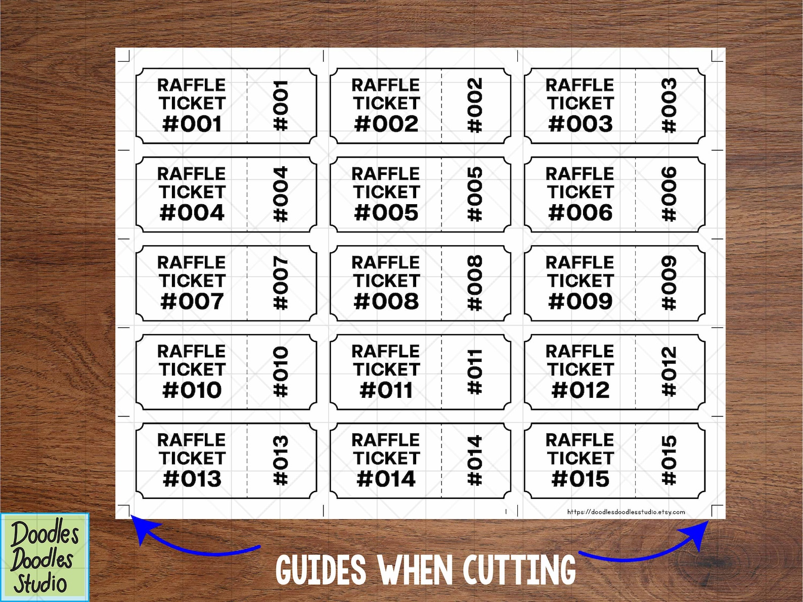 Printable Raffle Tickets With Numbers(digital Download) - Etsy