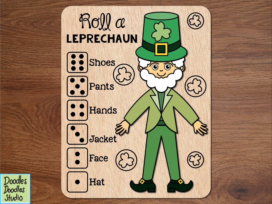 St Patricks Roll Dice Game SVG Bundle, Laser Cut File (digital Download ...