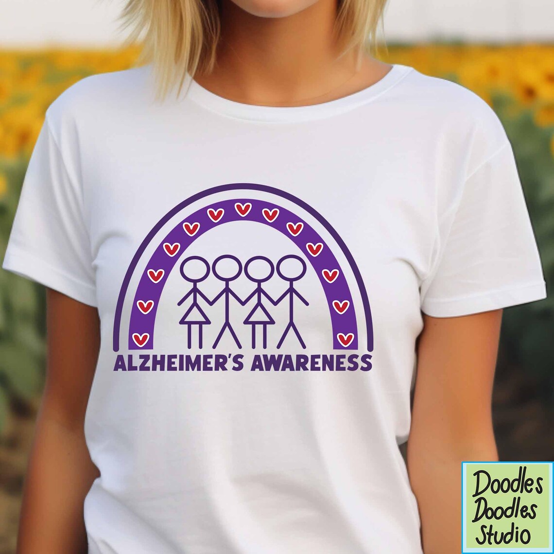 Alzheimer's Awareness Rainbow Svg Png, Alzheimer's and Brain's ...