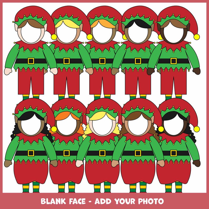 Boy Elf PNG, Girl Elf PNG, Baby Elves, Christmas Photo, Add Your Own ...