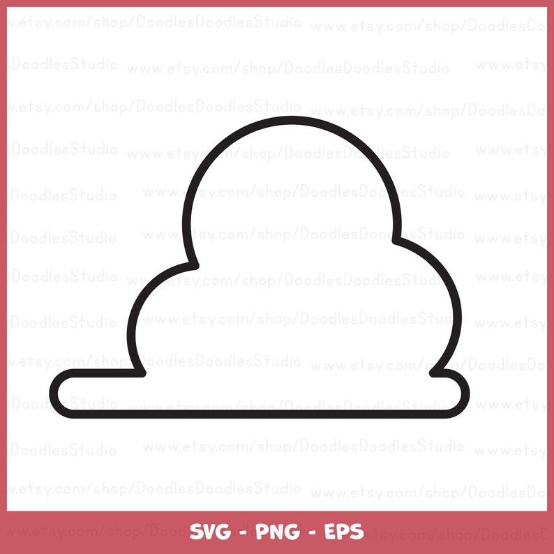 Cloud Outline SVG, Fluffy Nursery Clouds Bundle (digital Download) - Etsy