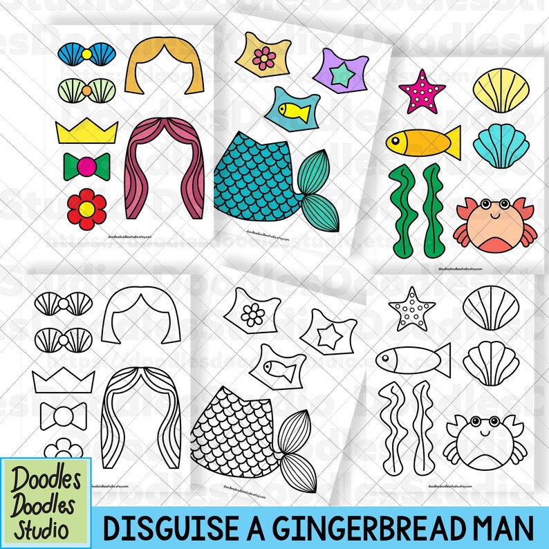 Disguise a Gingerbread Man as a Mermaid (digital Download) - Etsy Canada