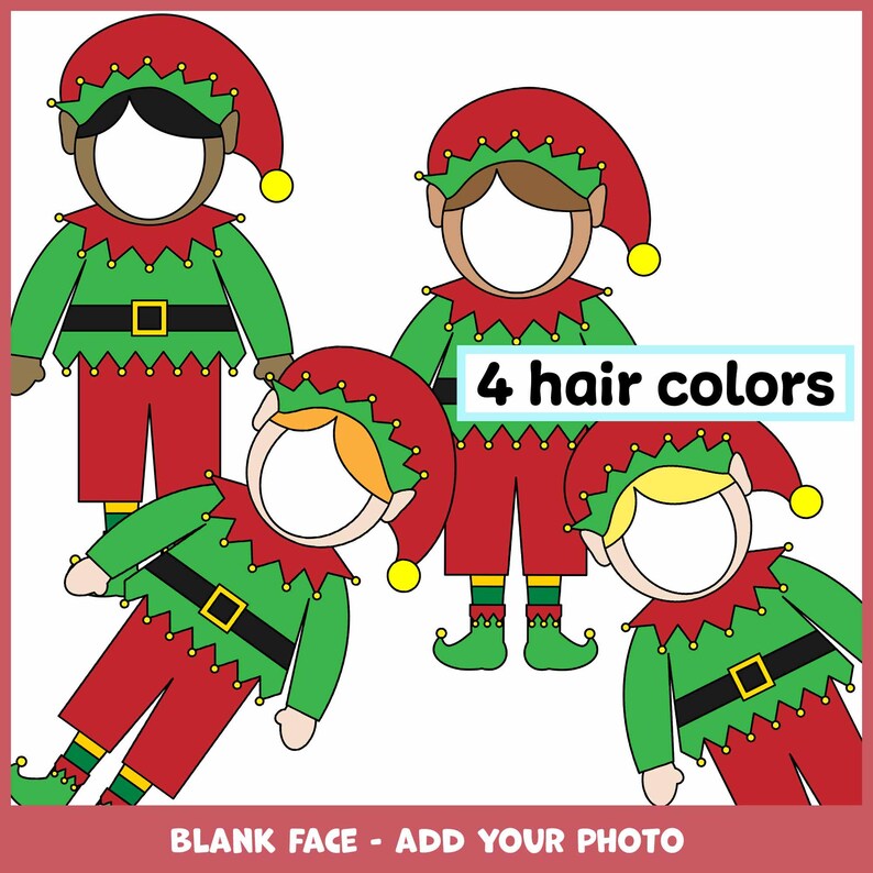 Boy Elf PNG, Girl Elf PNG, Baby Elves, Christmas Photo, Add Your Own ...