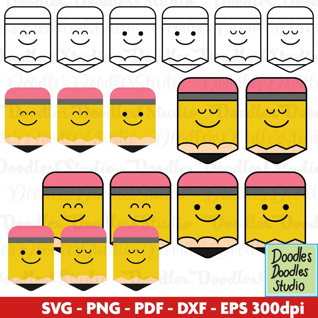 School Pencil SVG, Pencil PNG, Pencil Clipart , Pencil Svg Bundle ...