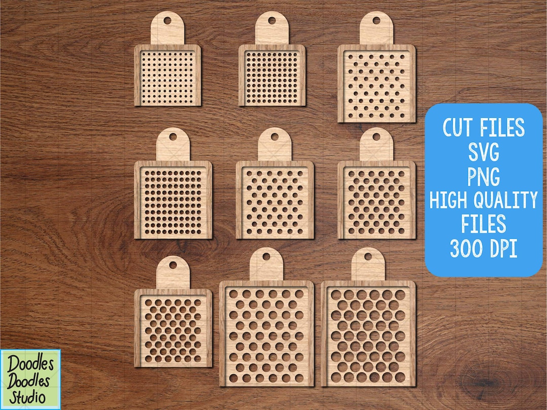 9 Bead Counting Trays SVG Bundle, Glowforge Laser Cut File (digital ...