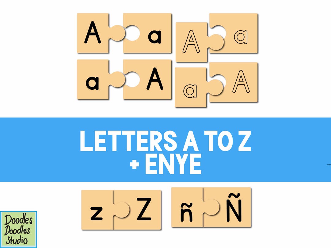 Alphabet Puzzle Montessori Puzzles SVG Bundle (digital Download) - Etsy