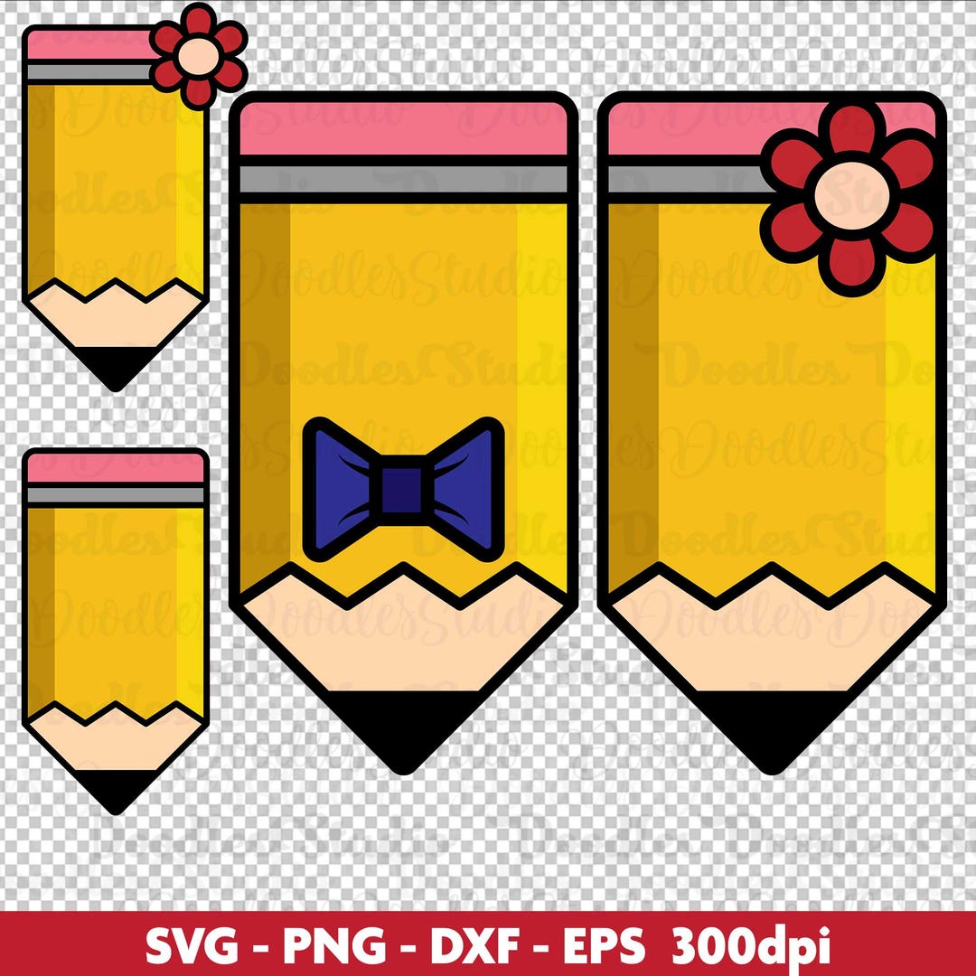 Pencil SVG Bundle, Classroom Decor (digital Download) - Etsy