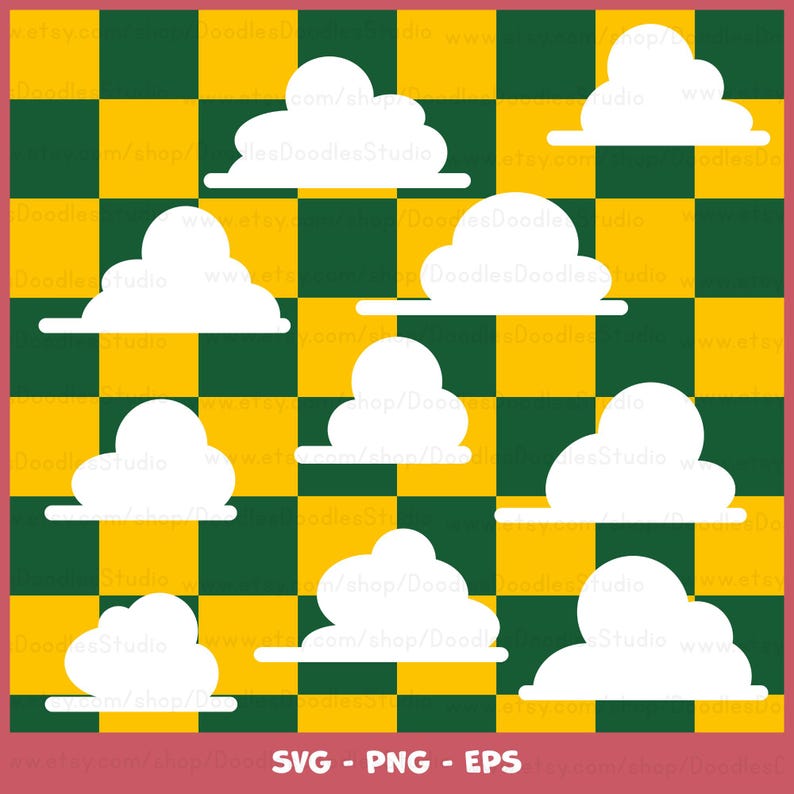 Toy Story Clouds SVG Bundle, White Clouds Png, Fluffy Clouds PNG ...