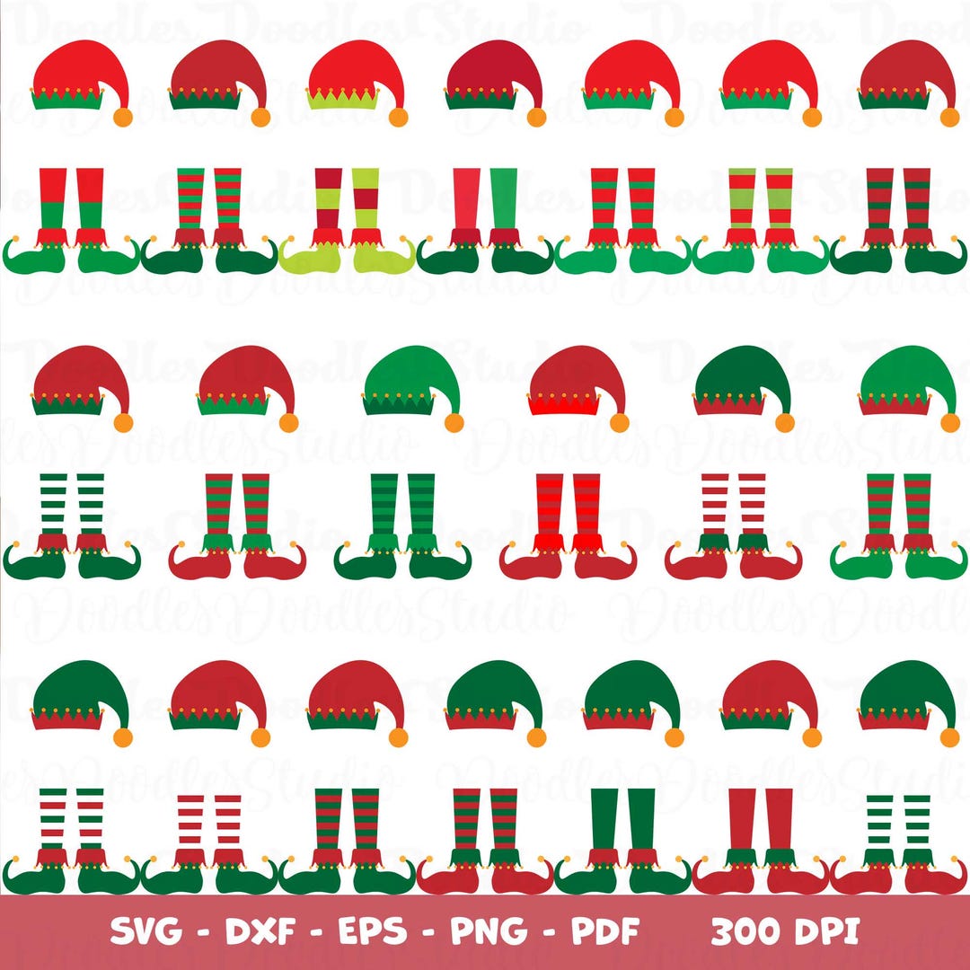 Elf SVG, Christmas Elf SVG, Elf Feet, Elf Legs, Elf Stockings Svg, Elf ...