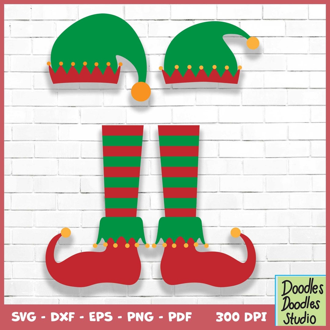 Elf SVG, Christmas Elf SVG, Elf Feet, Elf Legs, Elf Stockings Svg, Elf ...