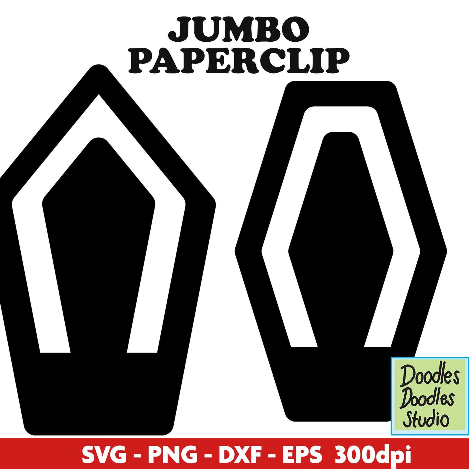 Jumbo Paperclip SVG Bundle, Basic Shapes Clipart (digital Download) - Etsy