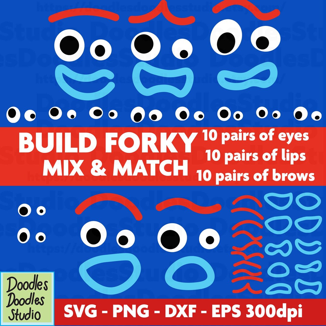 Forky Svg Bundle Cricut Laser File Png - Etsy