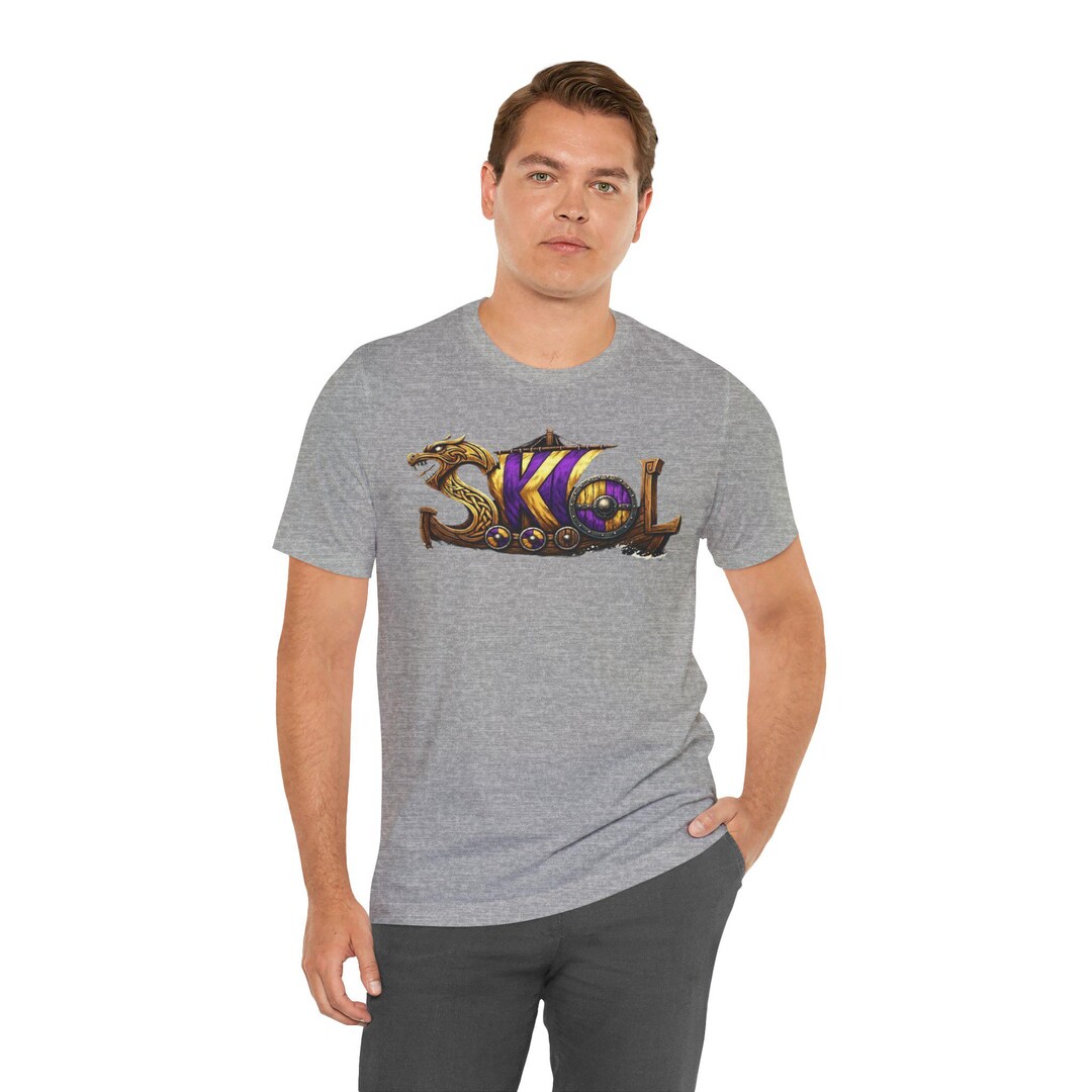 SKOL Viking Longship Shirt – Norse Dragon Ship Tee for Minnesota ...