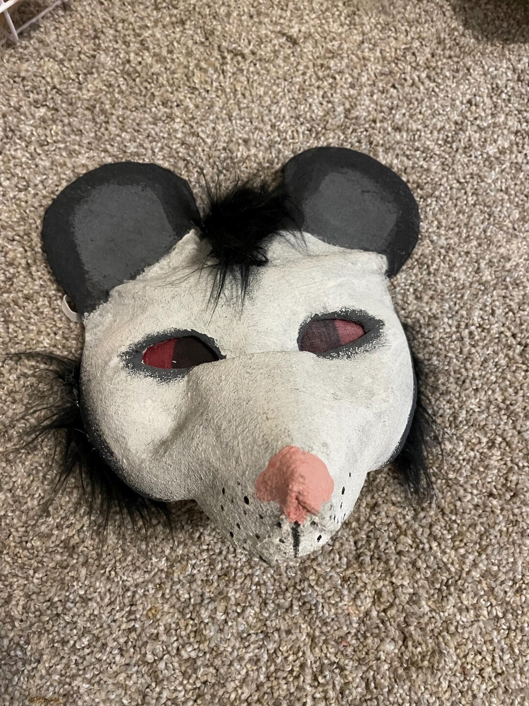 Opossum Therian Alterhuman Furry Mask Costume - Etsy