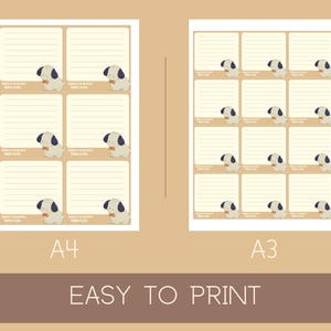 DIGITAL| Printable Cute Pets Notepad, Memopad With Spirit Animals ...