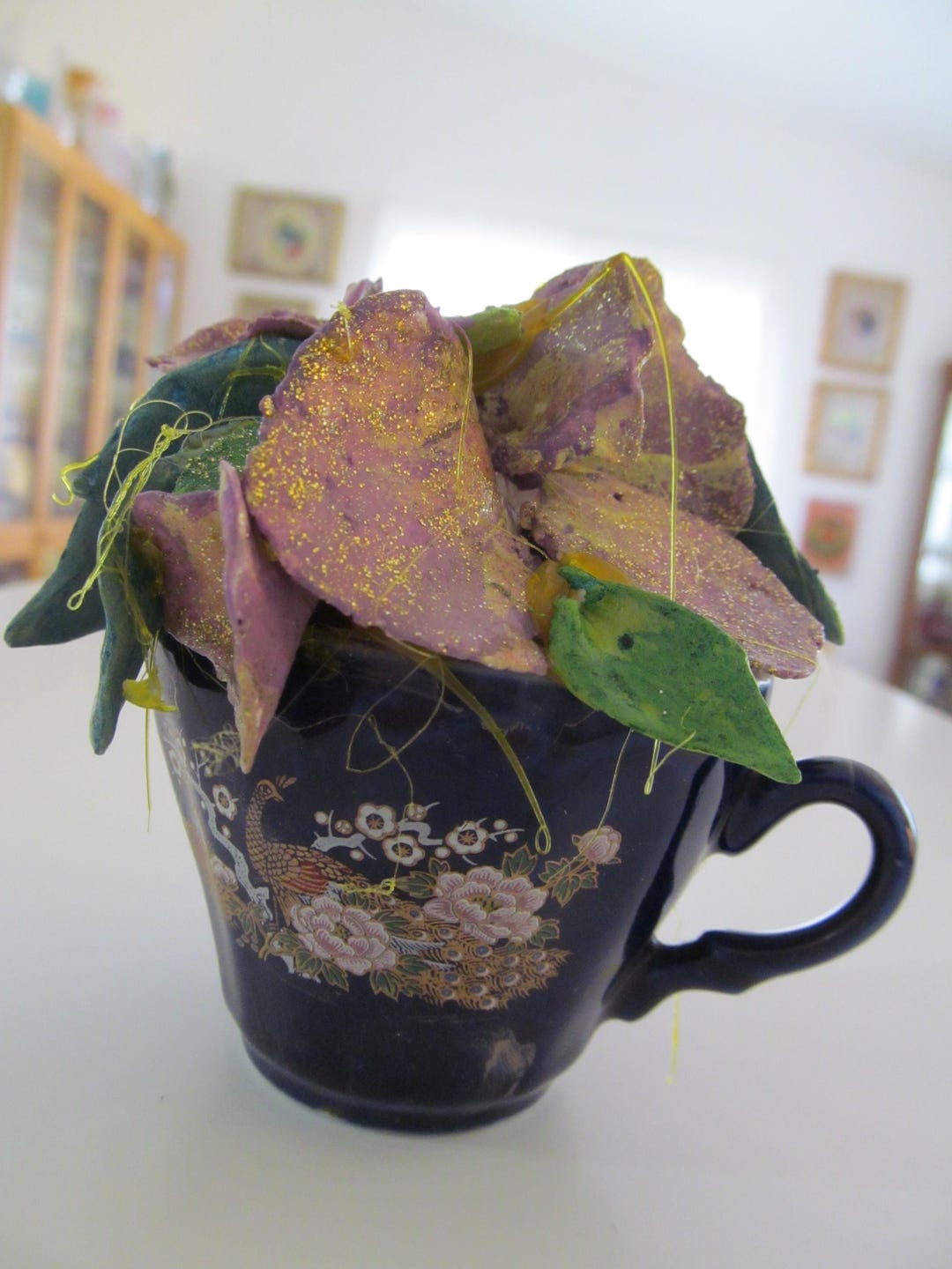 Collectible Demi Tas Teacup With Handbuilt Flowers - Etsy