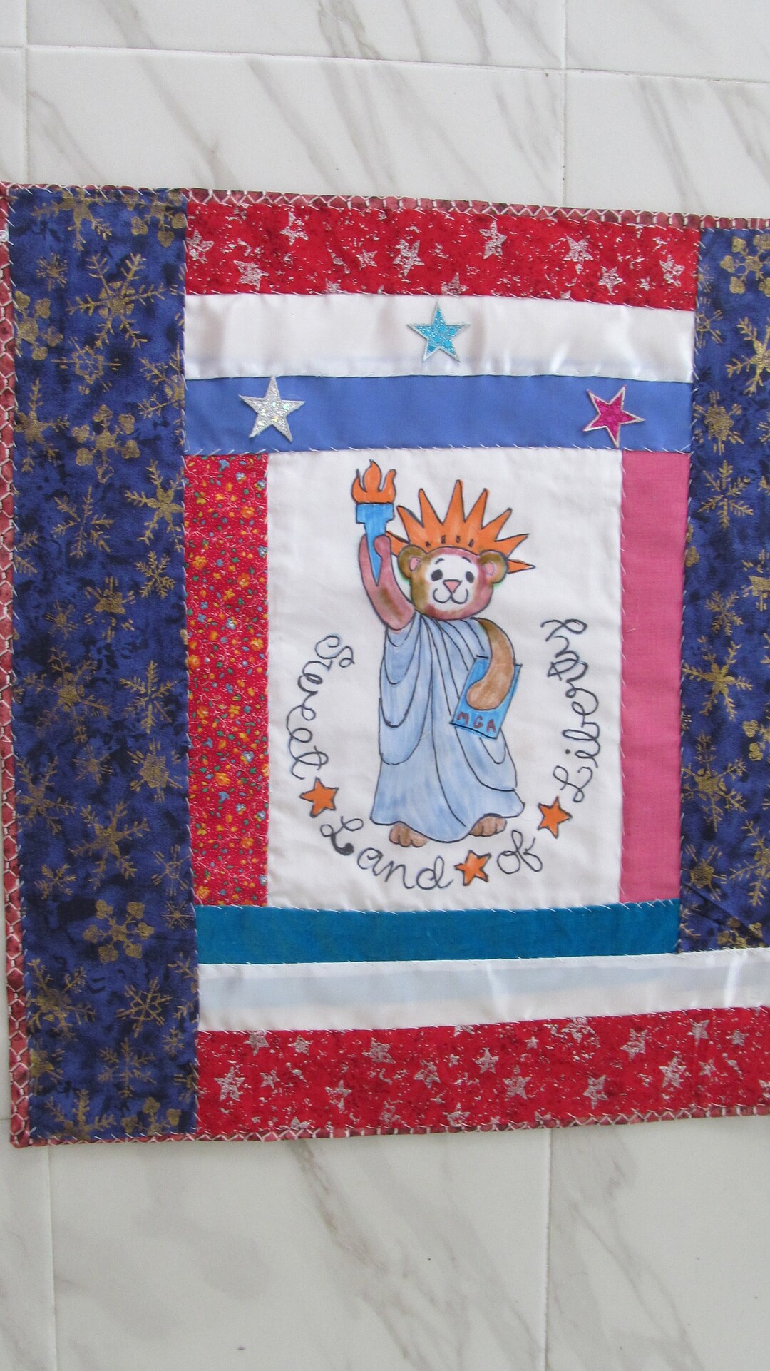 Marianne's Maga Bear LADY LIBERTY Quilt - Etsy
