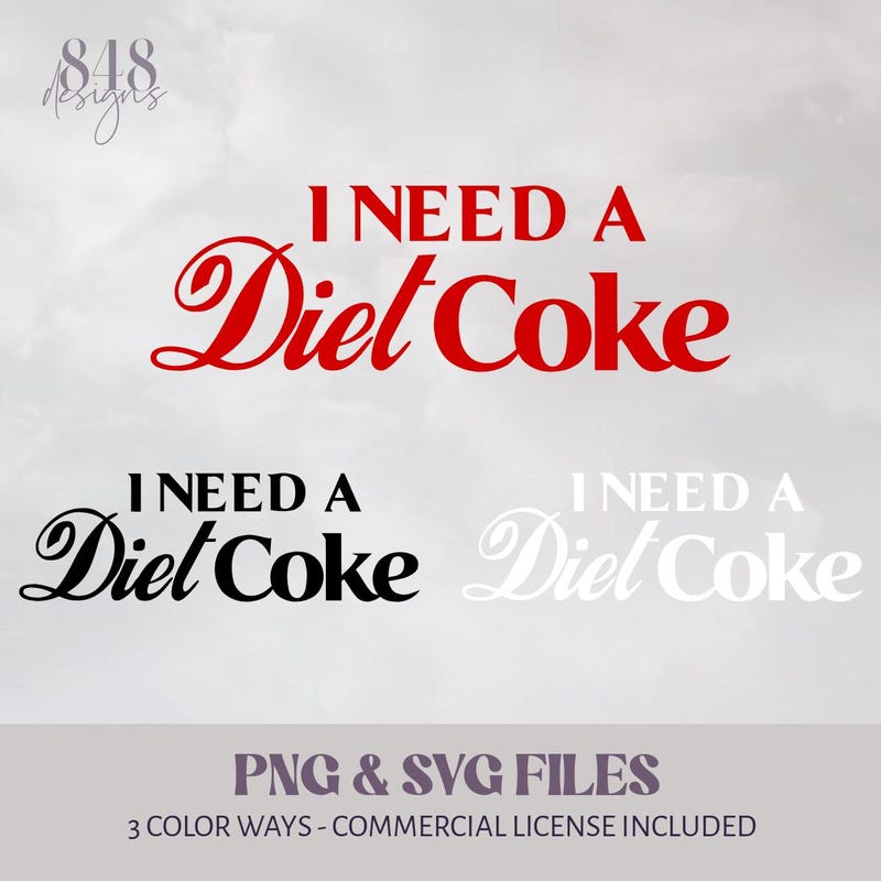 Diet Coke Printed on Paper - Etsy