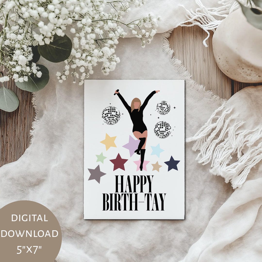 Printable Birthday Card, Happy Birthday, Birthday Everyday, Tour ...