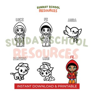 Fe Catholic Mascot Coloring Page for Kids (digital Download) - Etsy