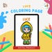 Luce Catholic Mascot Coloring Page: Kids' Activity (digital Download ...