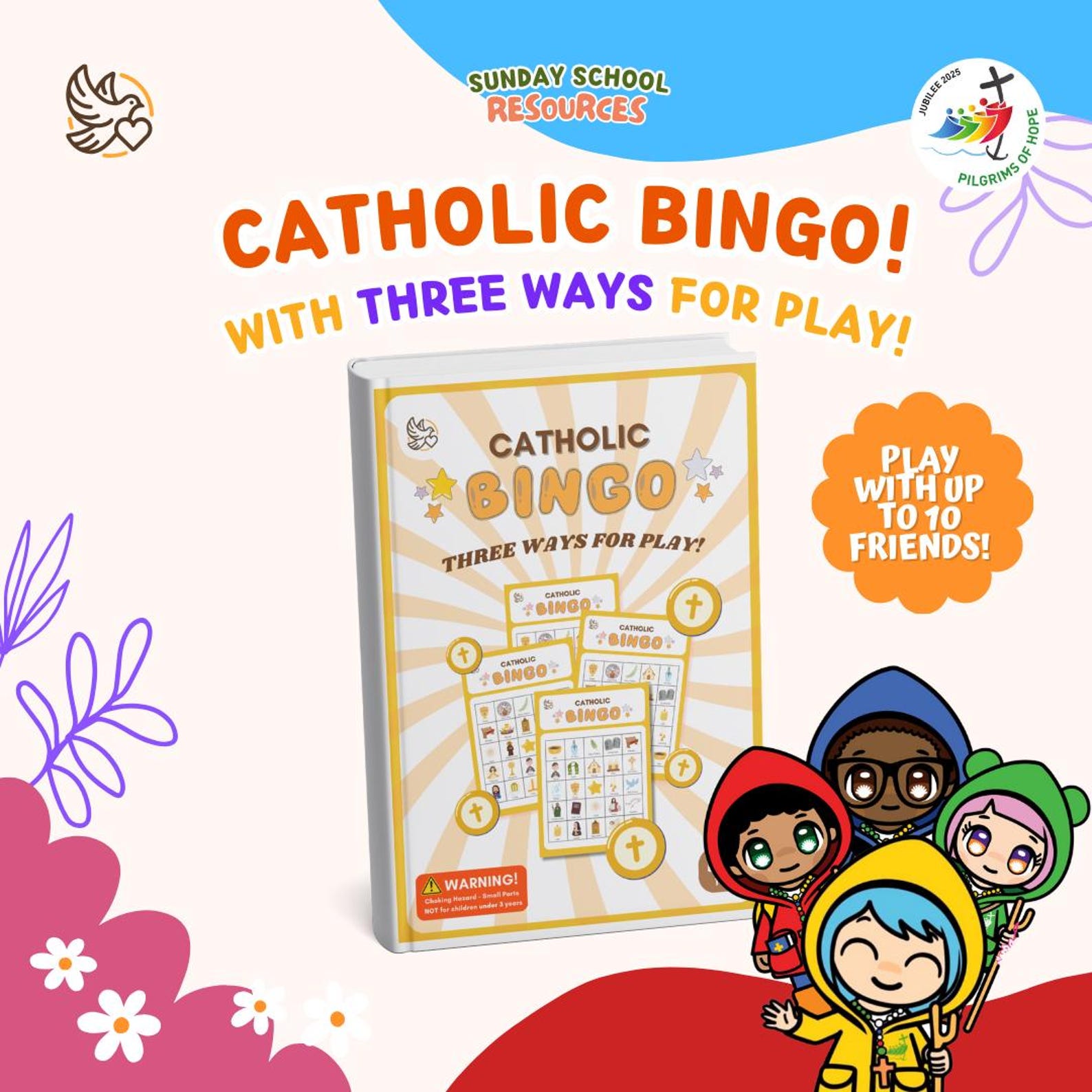 Catholic Bingo Game: Sunday School Activity (PDF) - Etsy
