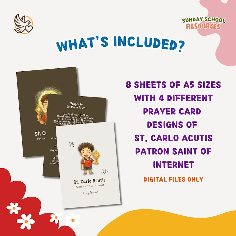 St. Carlo Acutis Prayer Card: Catholic Homeschool Printable (PDF ...
