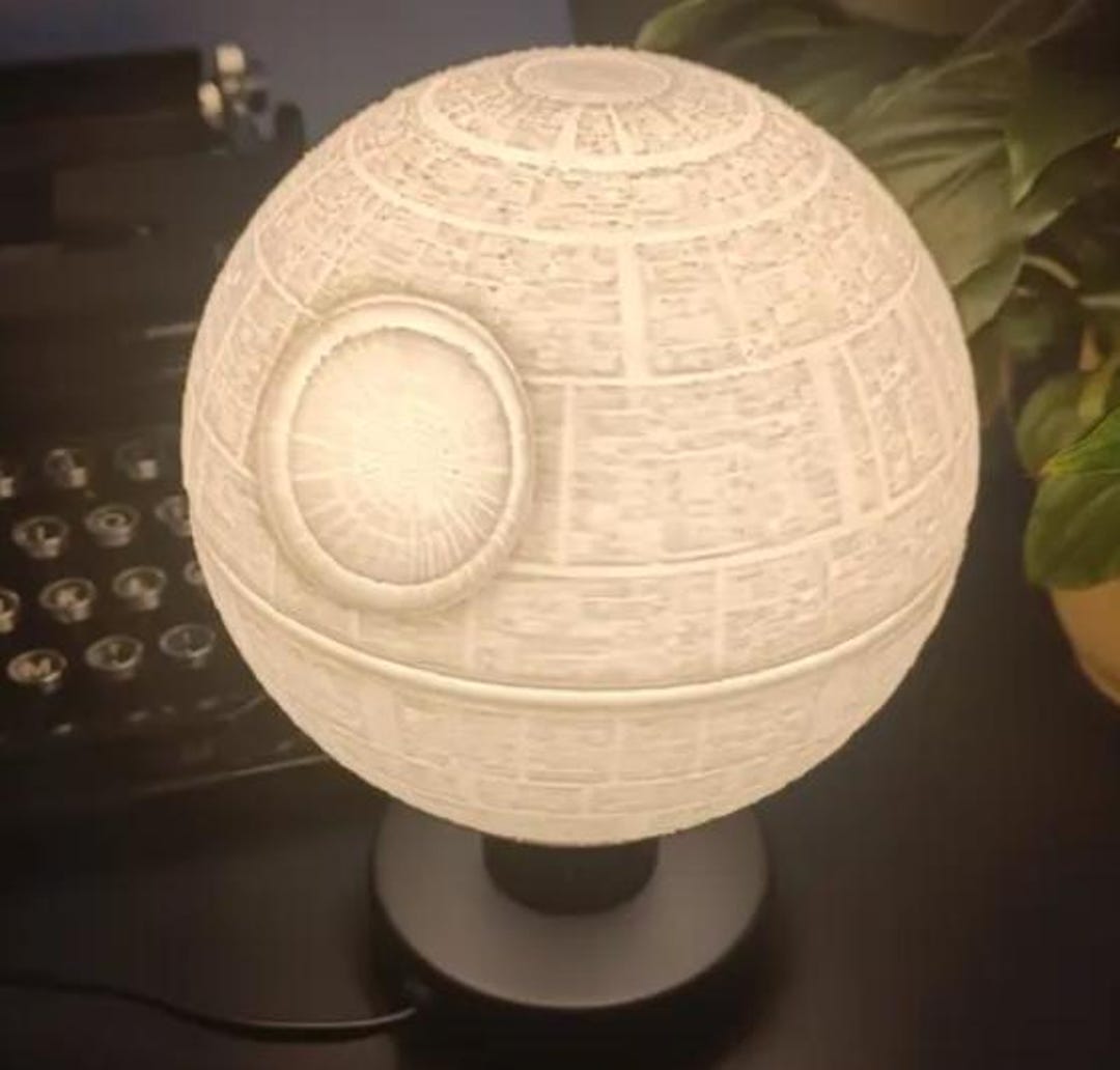 Death Star 3D Lamp Print File - Etsy
