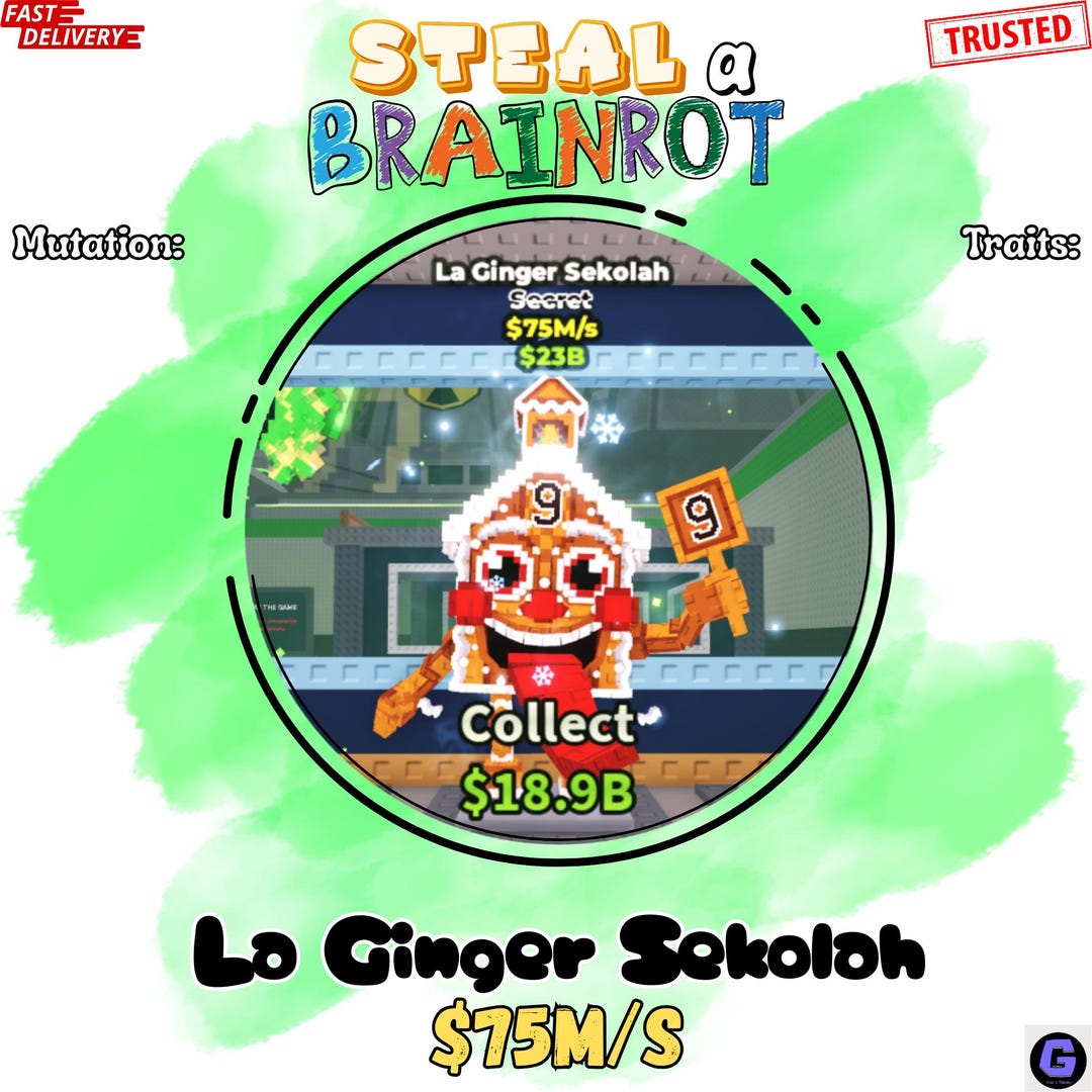 La Ginger Sekolah | 75m/s | Steal a Brainrot Roblox - Etsy Canada