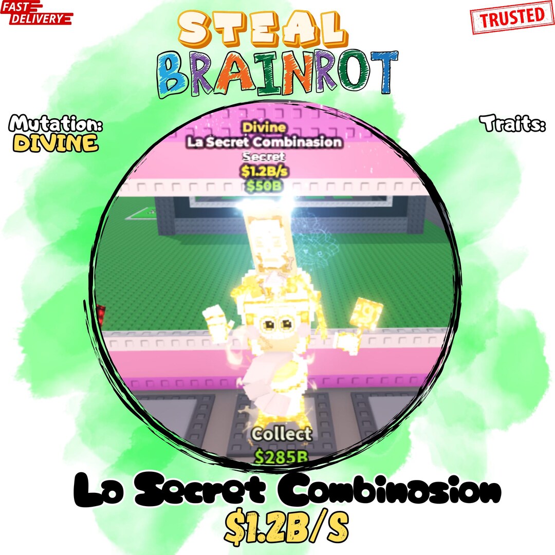 La Secret Combinasion | 1.2b/s | Divine Mutation | Steal a Brainrot - Etsy