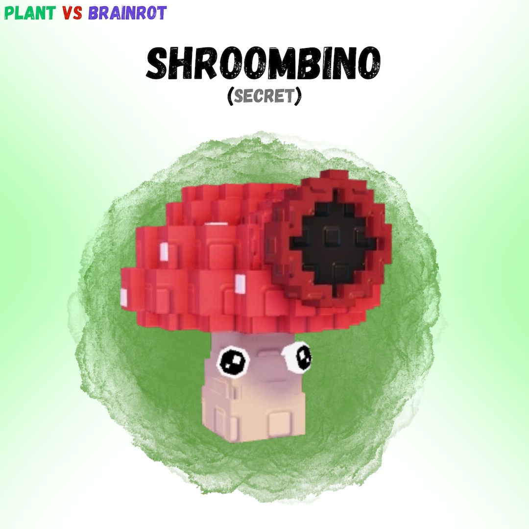 Shroombino | Plant Vs Brainrot Roblox - Etsy