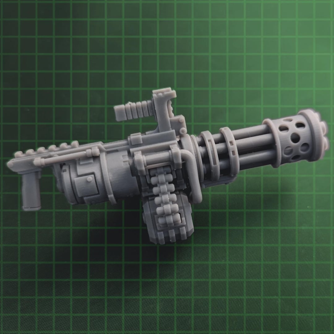 3D Printed Action Figures Heavy Weapons Minigun/frag Cannon Kit - Etsy