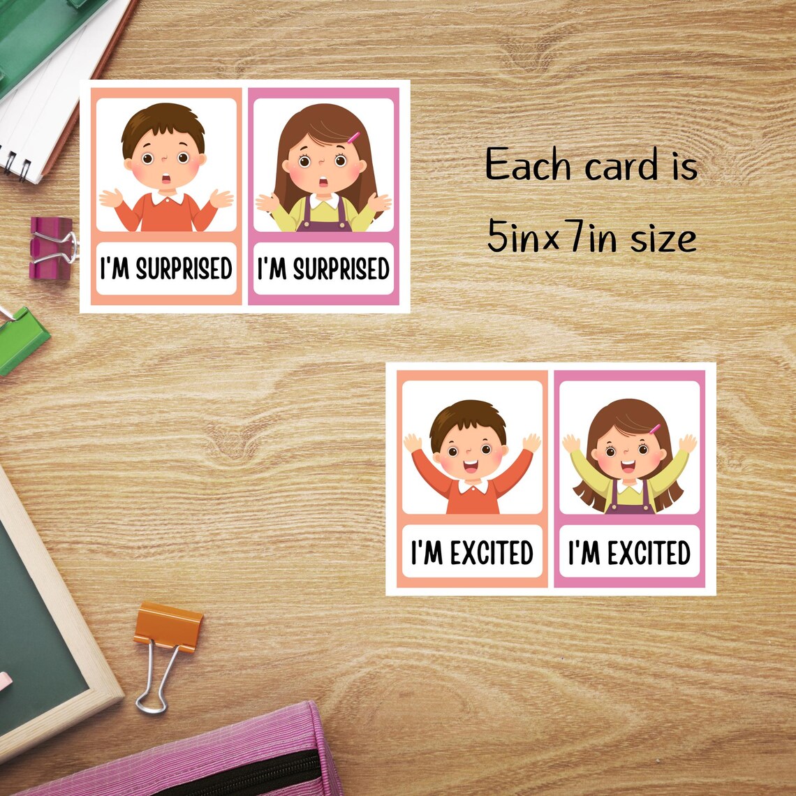 Feel and Learn! Emotions and Feelings Flashcards for Preschool and ...